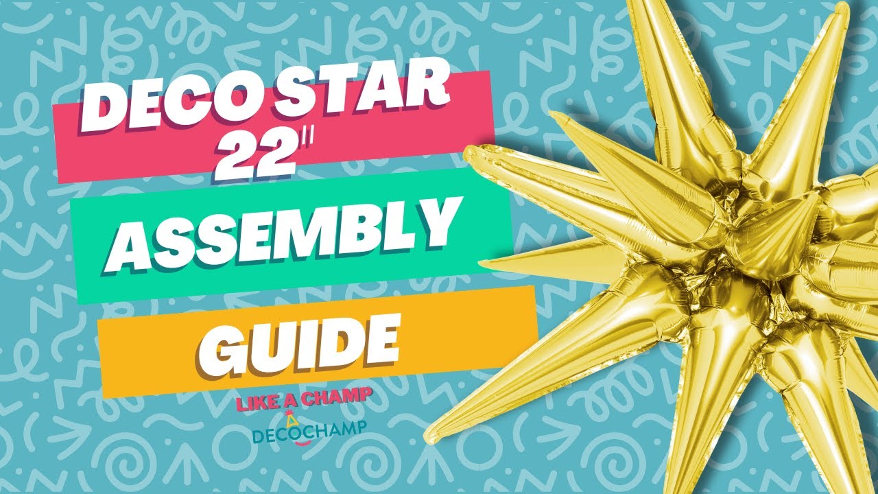 DECOStar 22" By DECOCHAMP - Assembly Guide - YouTube