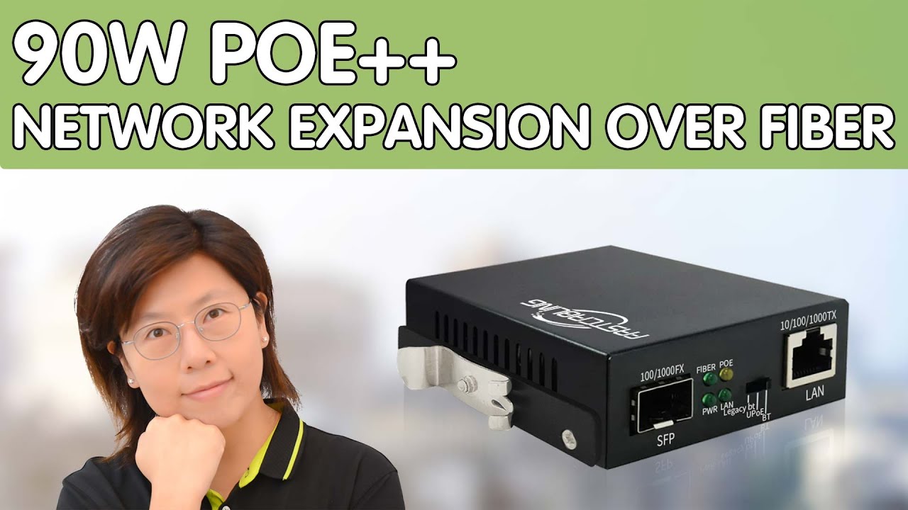 Network Expansion Using Fiber Optic Cable | 90W PoE++ Network - YouTube