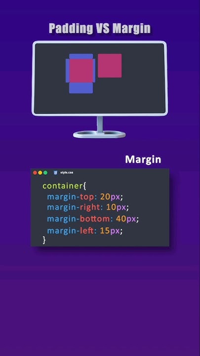 CSS Padding VS CSS Margin #css #coding #shorts #viral - YouTube