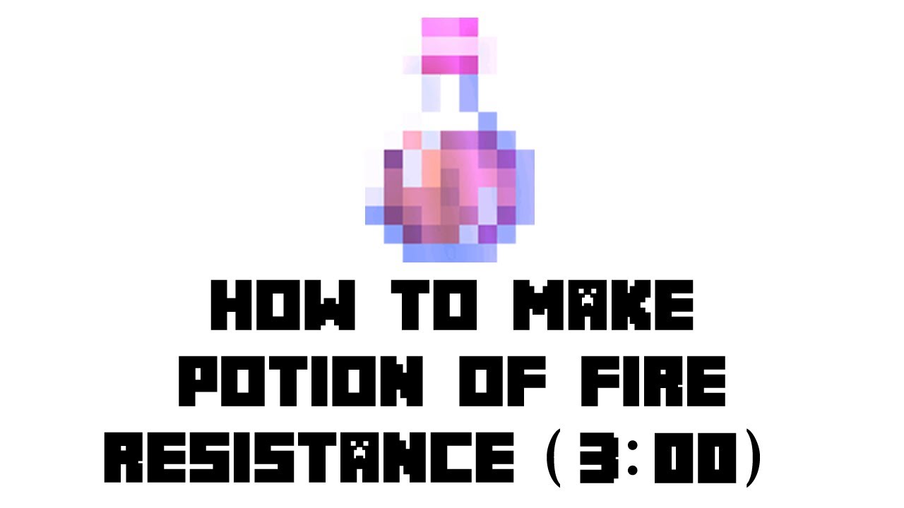 Minecraft: How to Make Potion of Fire Resistance(3:00) - YouTube