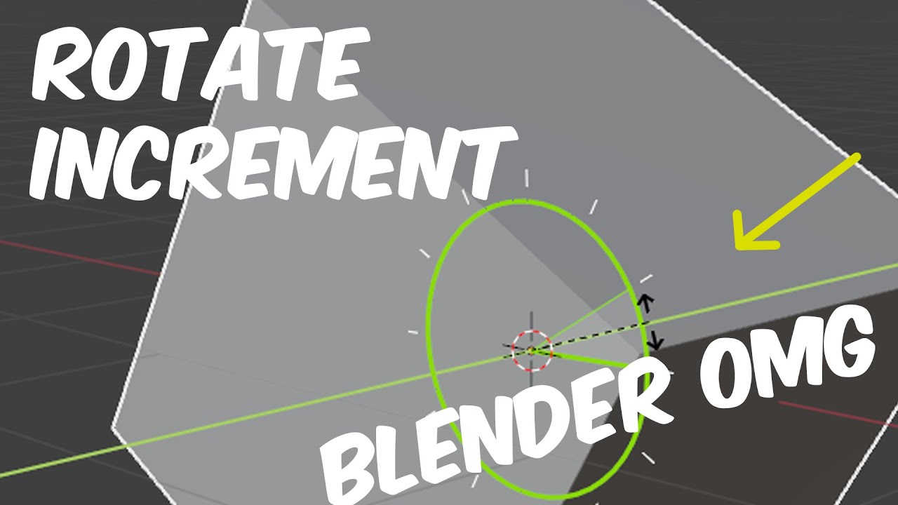 How to change rotate increments blender - YouTube