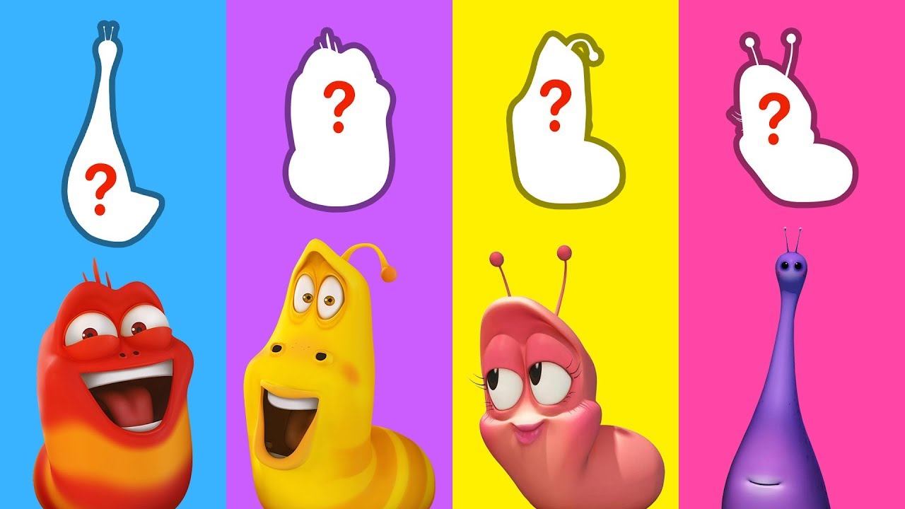 Learn Shapes With Larva For Babies Kids - YouTube