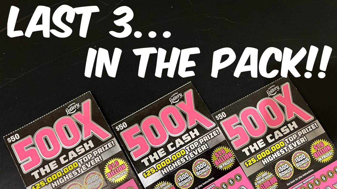 3 ~ $50 500X The Cash | Florida Lottery’s Most Expensive Scratch Off ...