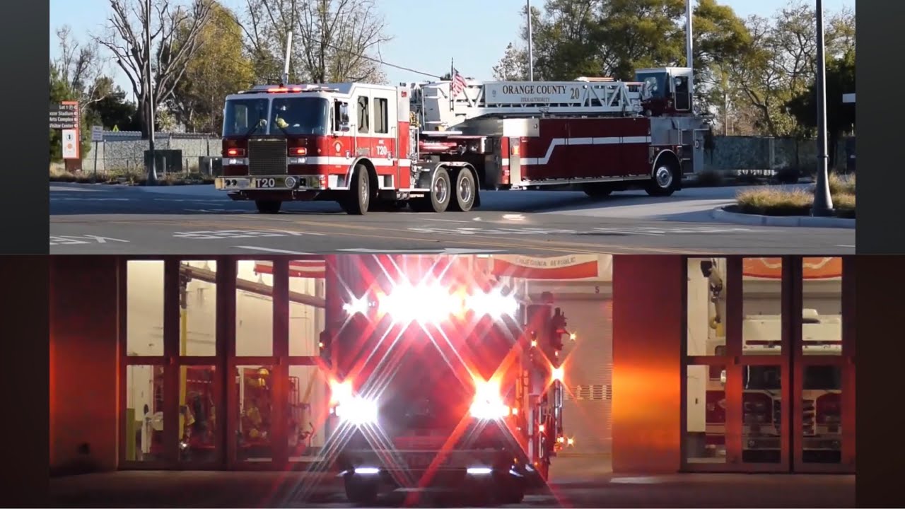 (Old & New) OCFA Truck 20 Responding x2 - YouTube