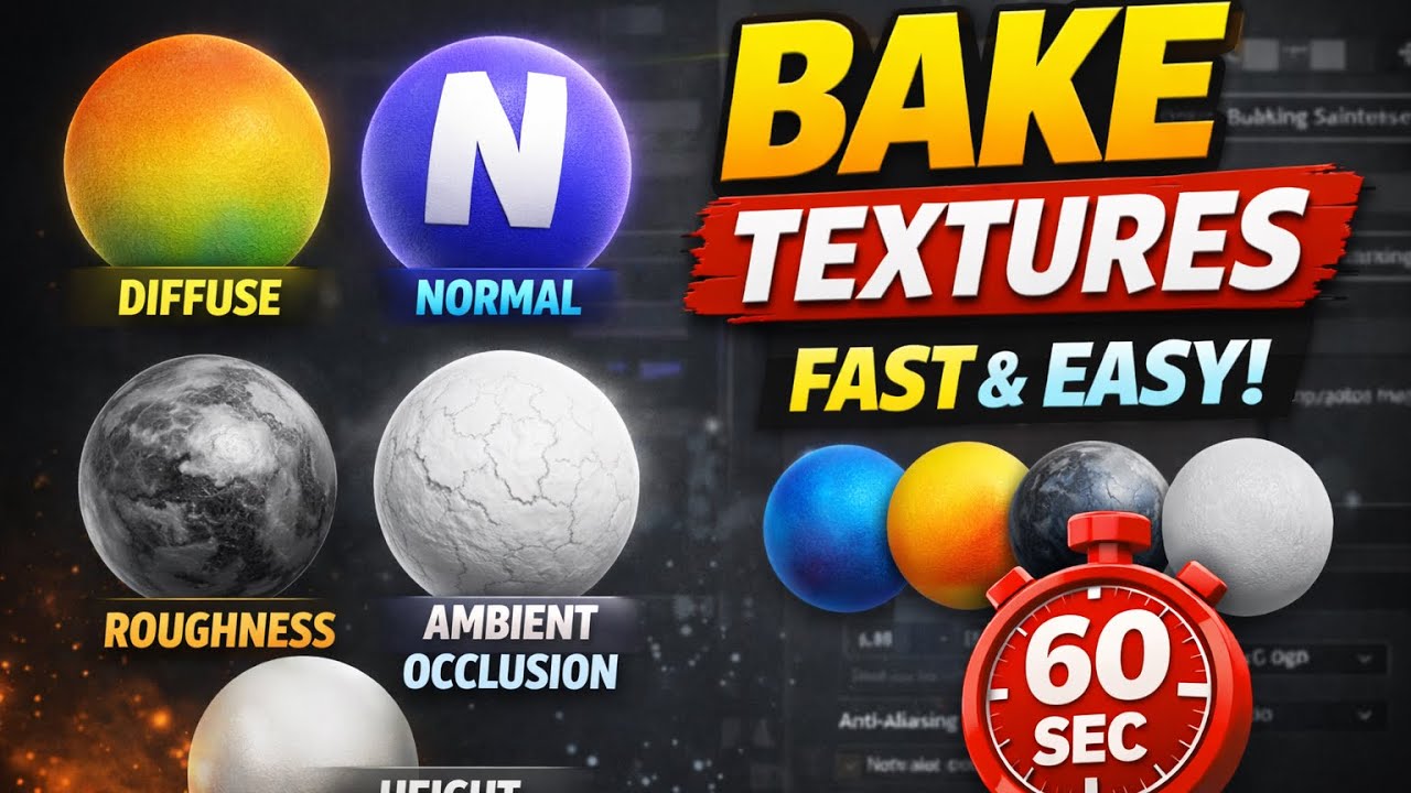 Substance Painter – Perfect Bake Mesh Maps in 60 Seconds! - YouTube