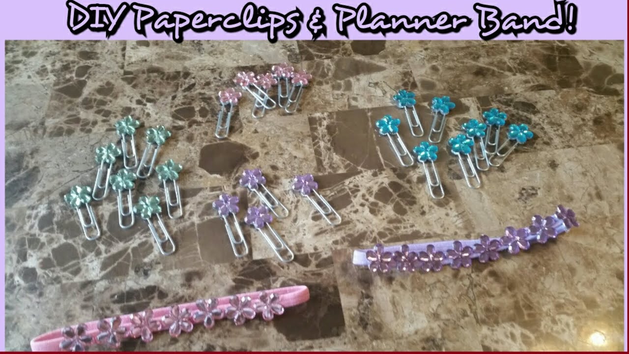 DIY Paperclips and Planner Band - YouTube