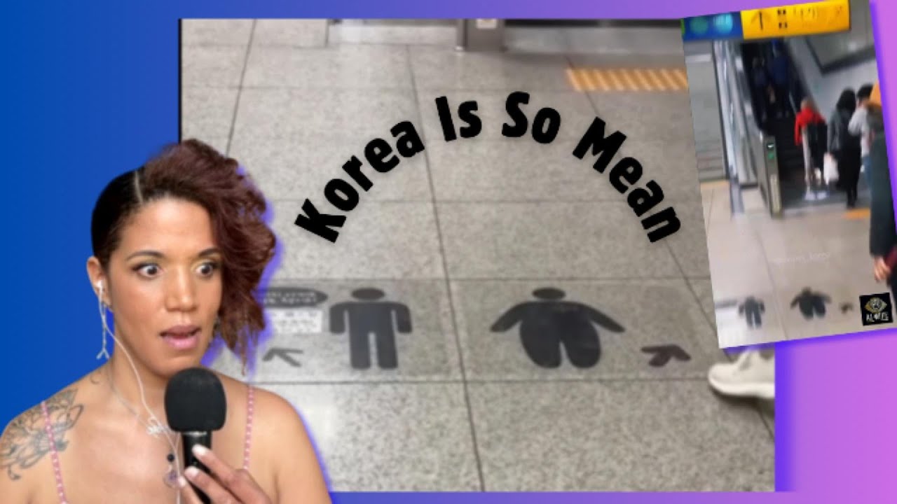 😳Fat People Go THIS Way?! Korea’s Escalator Signs Are Wild - YouTube