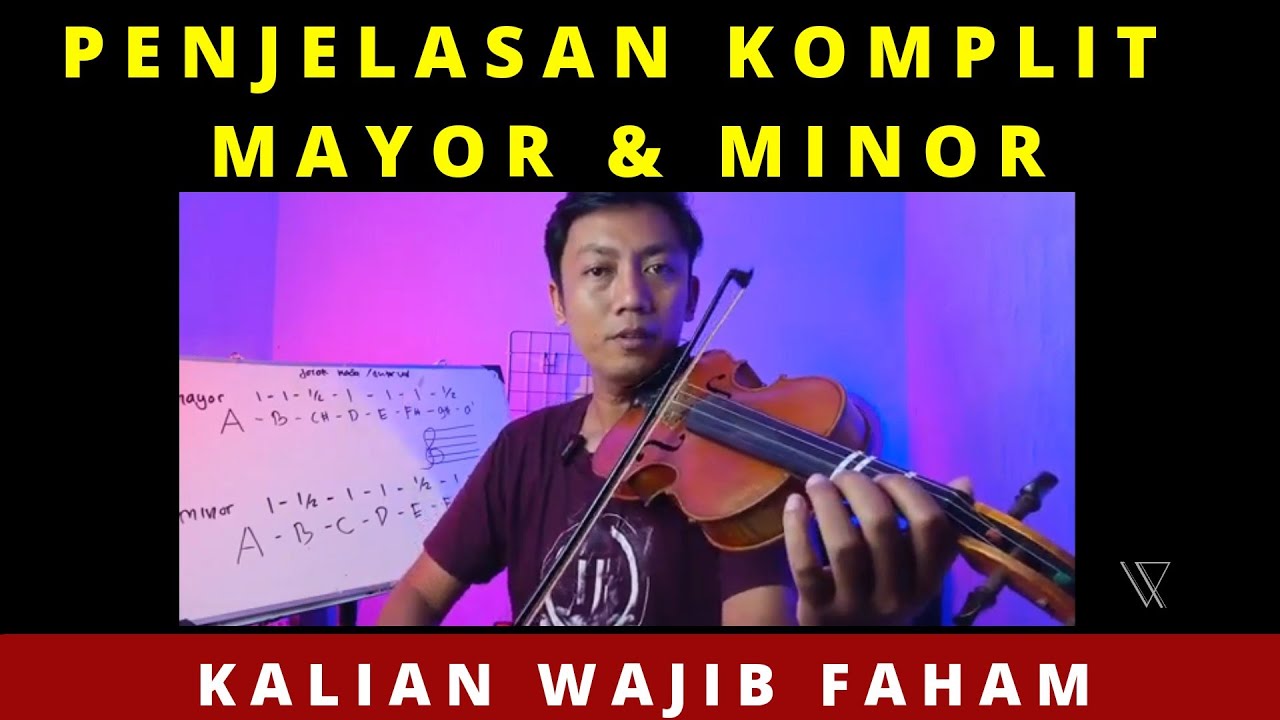 TANGGA NADA MAYOR & MINOR DI BIOLA PEMBAHASAN KOMPLIT - YouTube