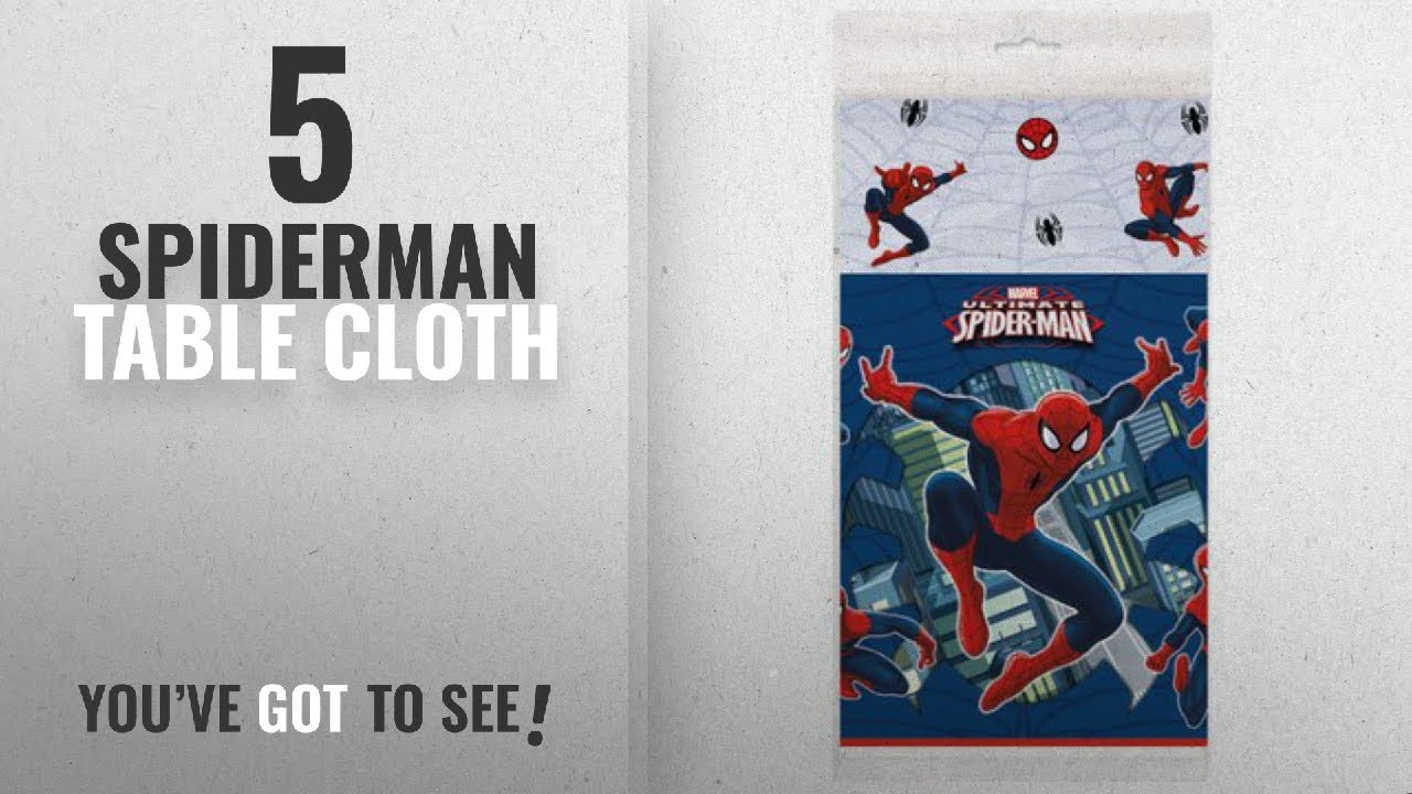 Top 10 Spiderman Table Cloth [2018]: Ultimate Spiderman Plastic Table ...