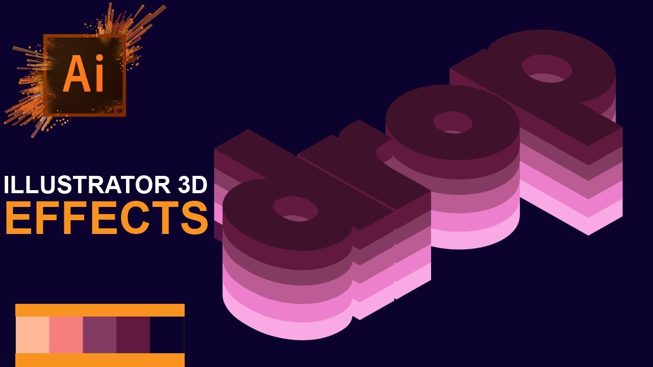 Create an Isometric Type Effect in Adobe Illustrator - 3D Illustrator ...