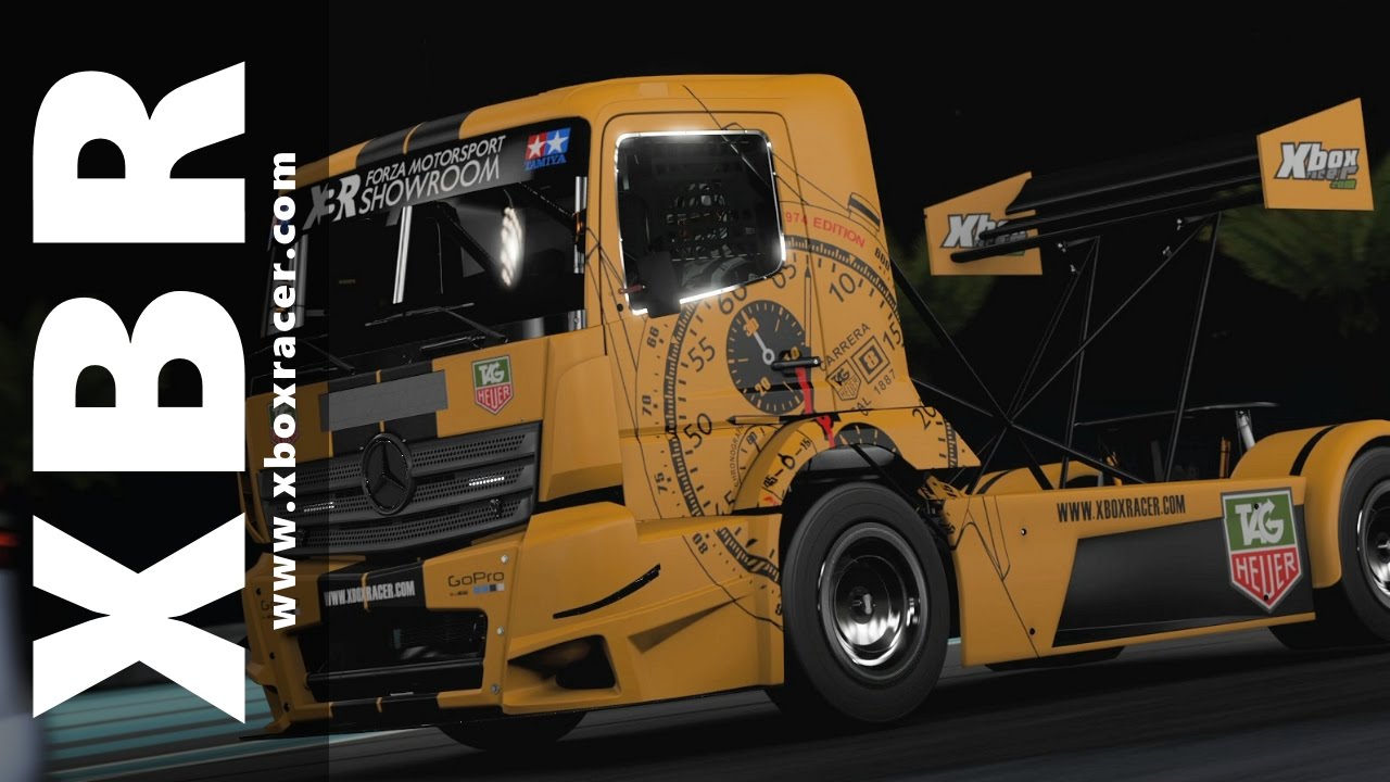XBR Forza Motorsport Showroom - Mercedes Benz Racing Truck Tag Heuer ...