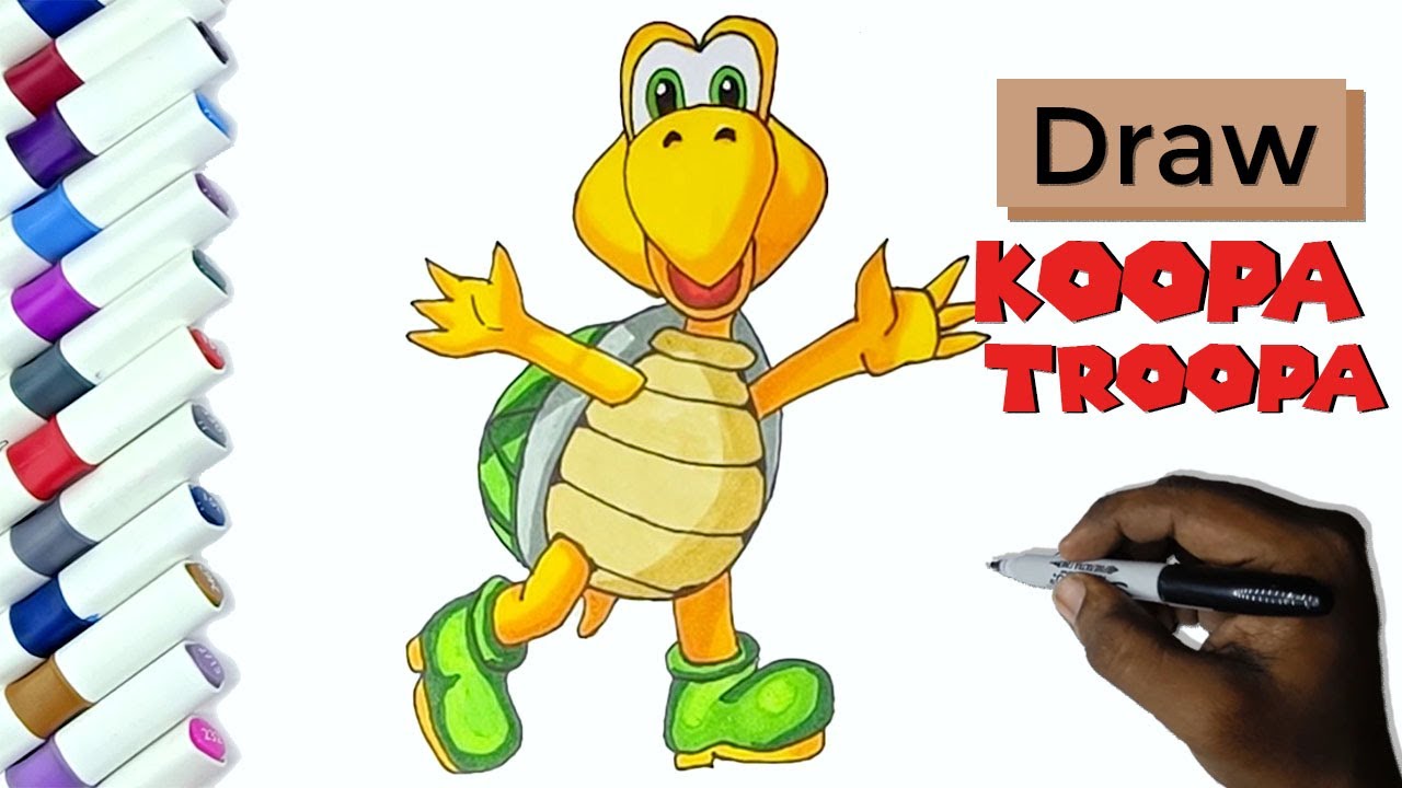 Drawing Koopa Troopa !!! How To Draw Koopa Troopa from Super Mario ...