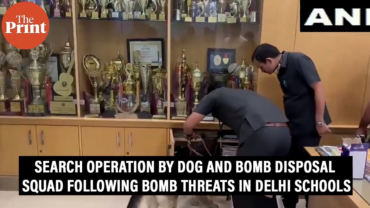 Search operation by Dog and Bomb Disposal Squad following bomb threats ...