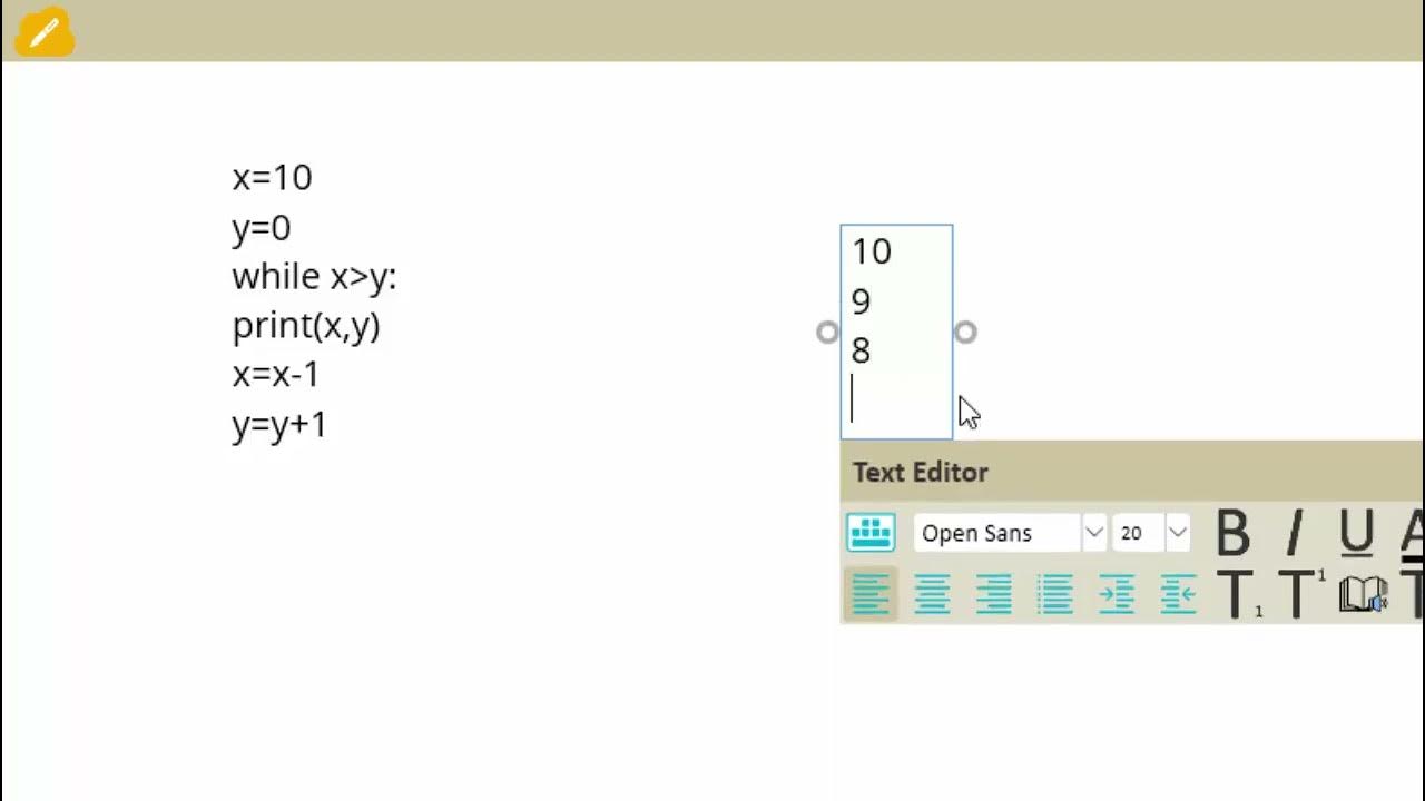 While loop dry run explanation@COMPUTEREXCELSOLUTION - YouTube