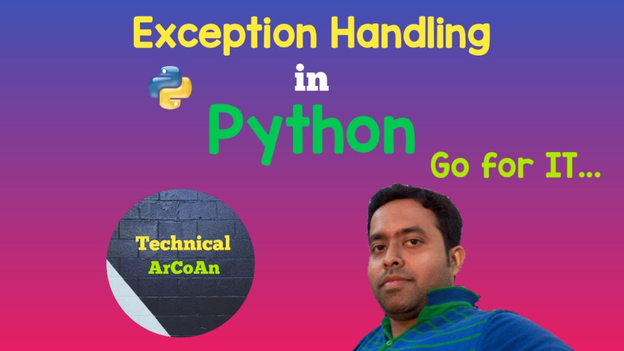 Exception Handling In Python Language Oop Python Tutorial For 3802
