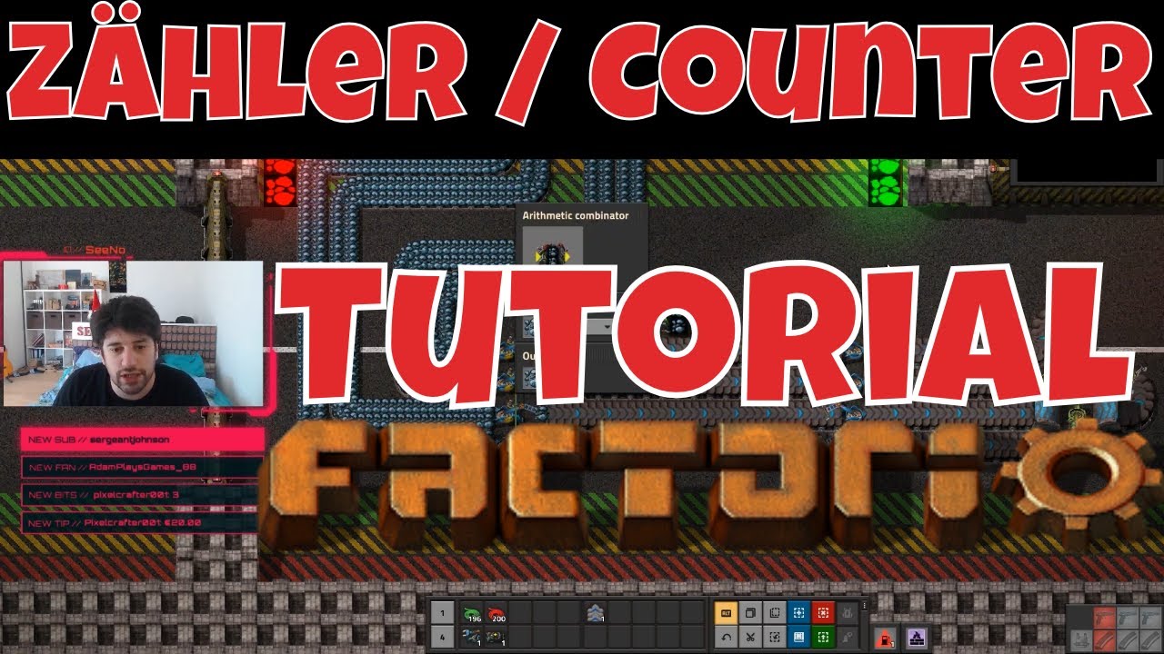 Factorio Tutorial | Zähler/Counter bauen (Blaupause inklusive) - YouTube