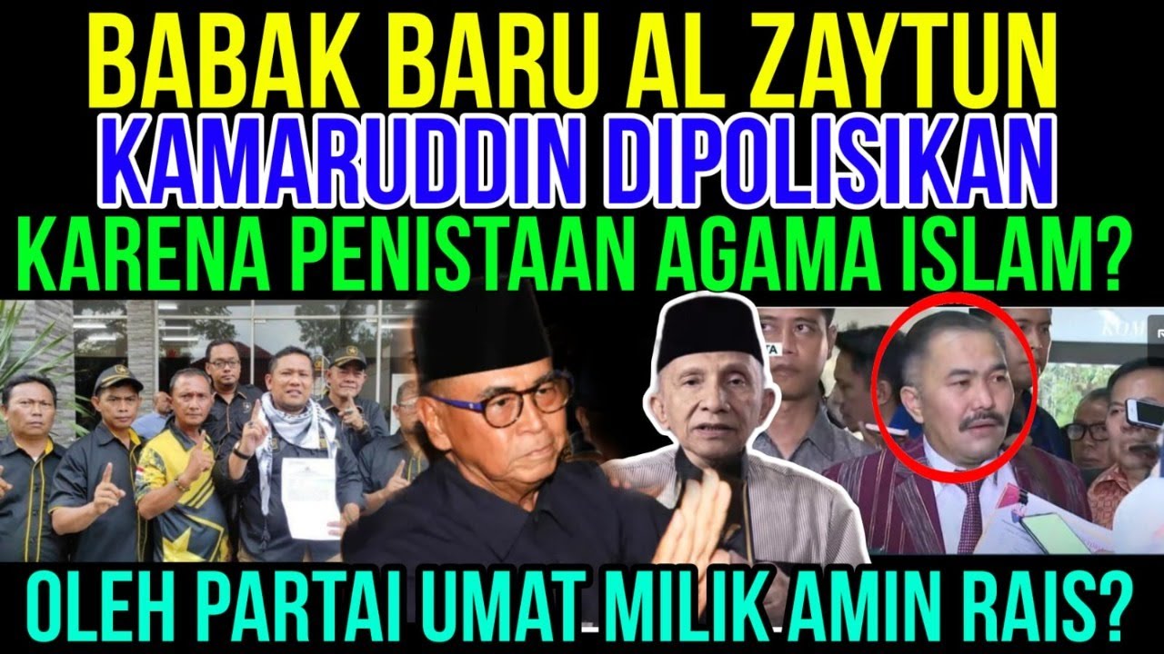 Babak baru Alzaytun. Kamarudin simajuntak di polisikan partai umat? UU ...