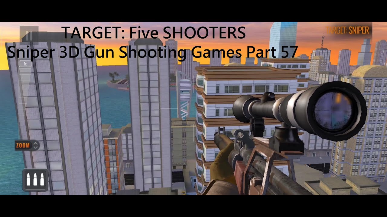 TARGET: FIVE SHOOTERS Sniper 3D Gun Shooting Games Part 57 @msbgame # ...