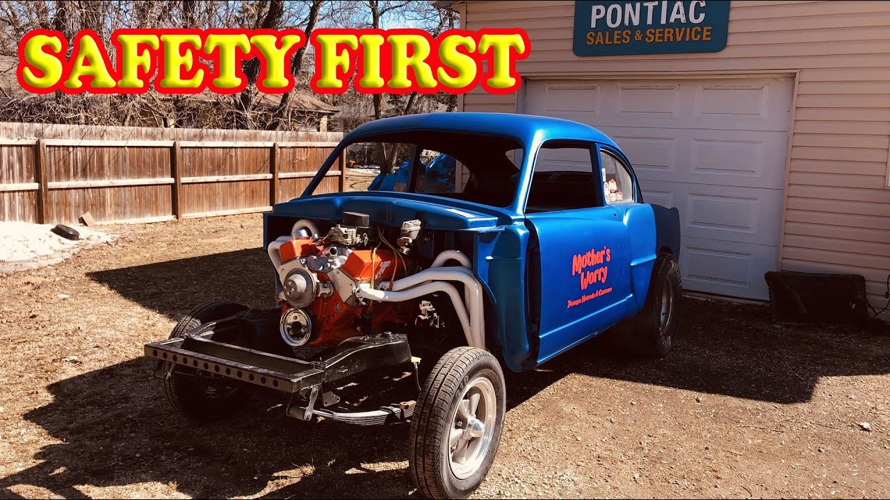 1954 Henry J Gasser Project, Roll Cage Gets Welded In. 327 4 Speed ...