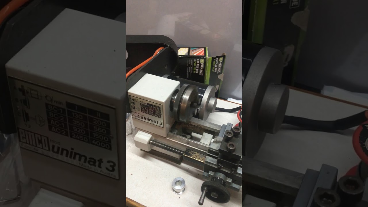 Unimat 3 motor upgrade. - YouTube