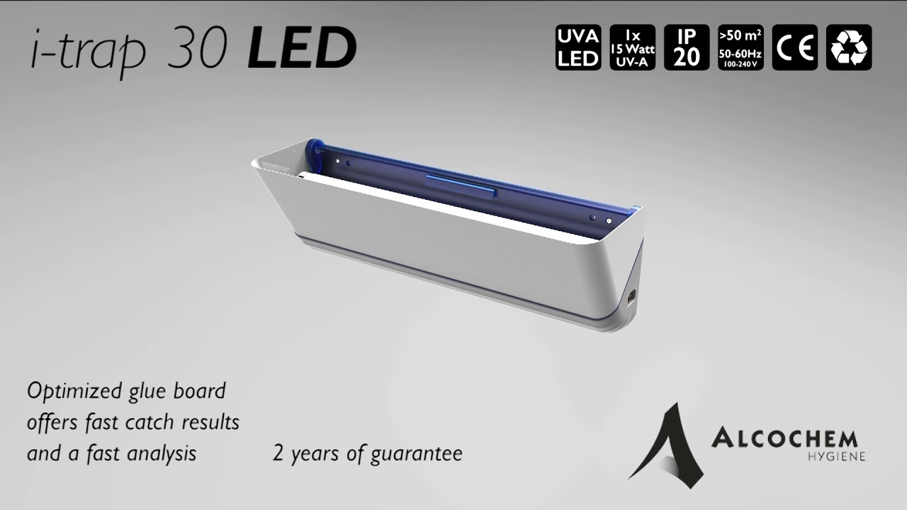 Insect light trap - I-TRAP 30 LED - YouTube