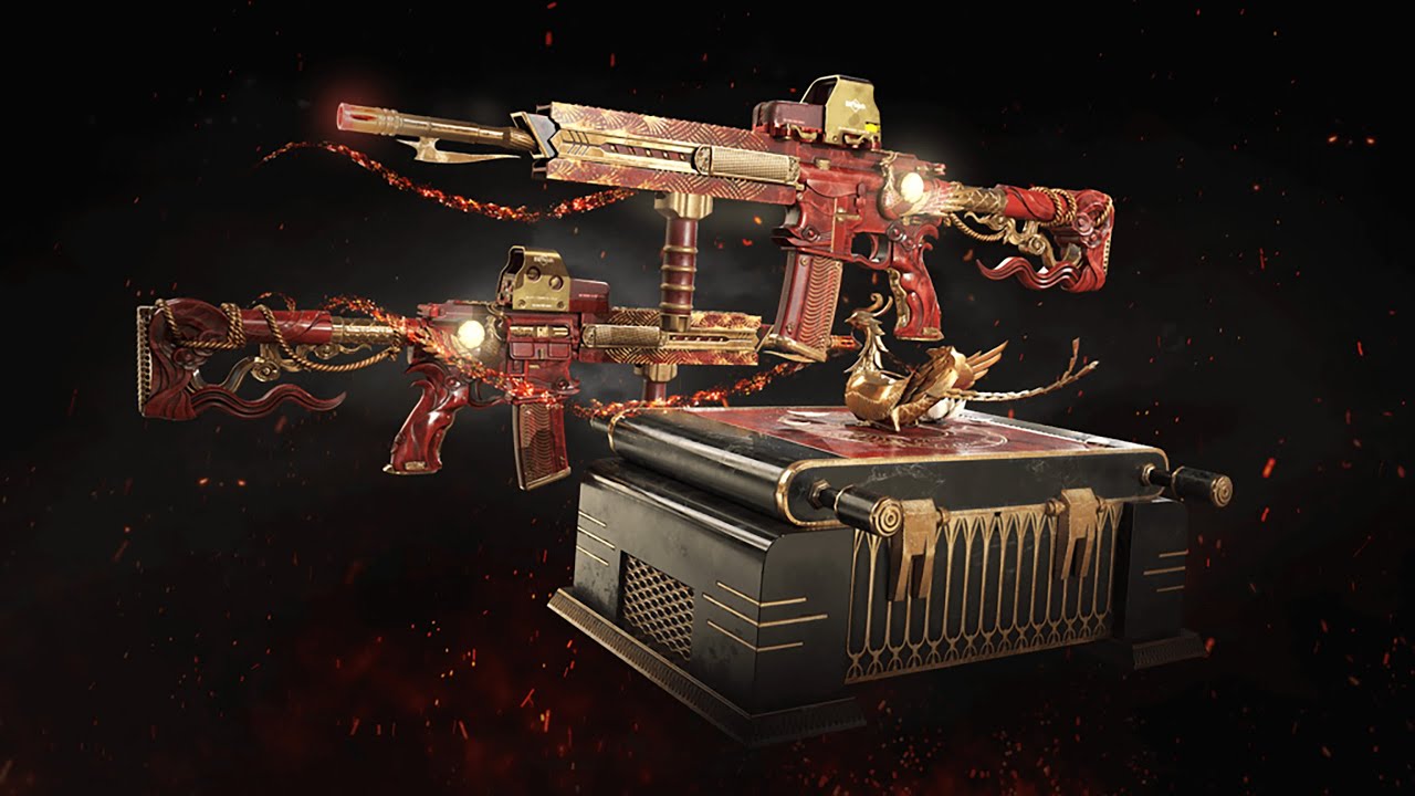 PUBG - Selling 2 AUG NEON DREAM to upgrade M416 PHOENIX to lvl 7 - YouTube