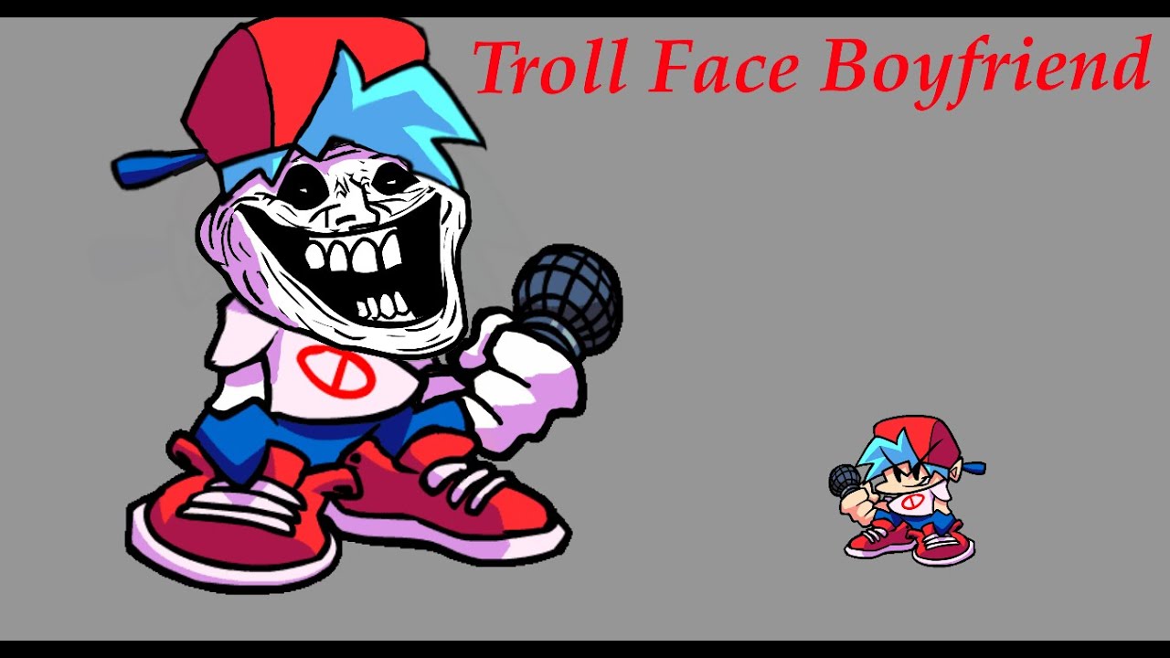 Speed Paint for Troll Face Boyfriend FNF - YouTube