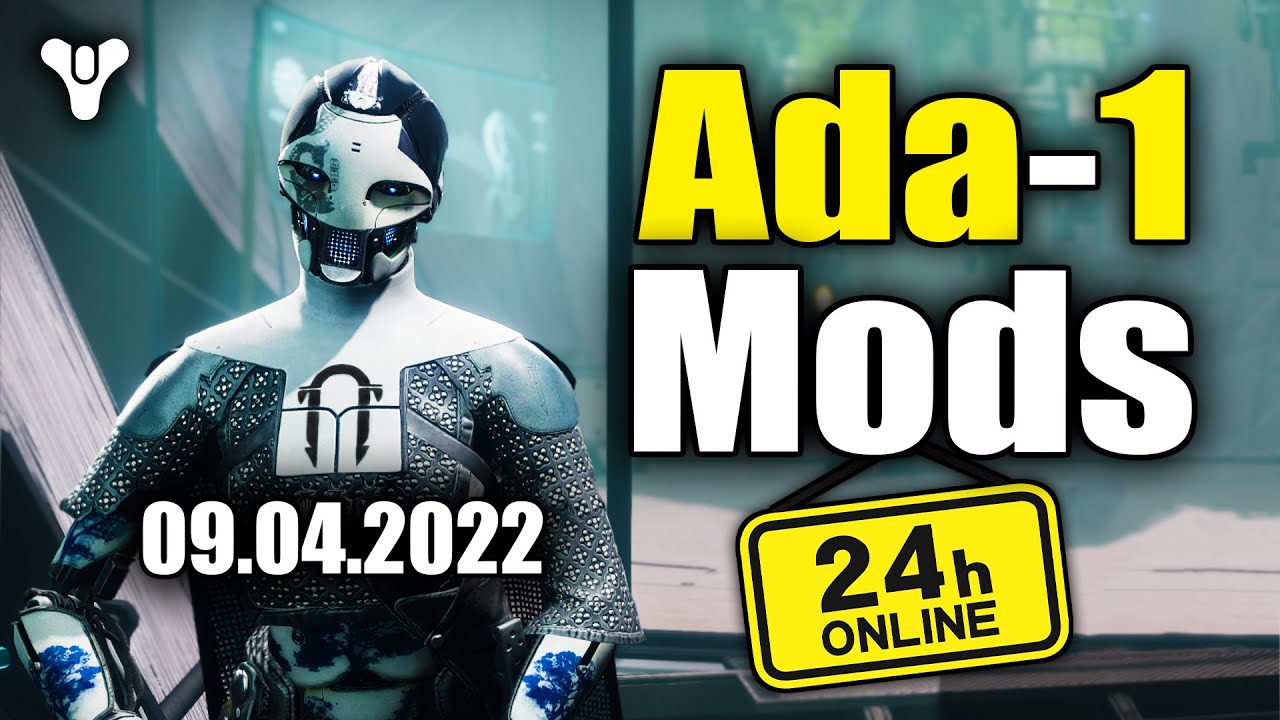ADA-1 MODS TODAY! 09/04/2022 - Destiny 2 - YouTube