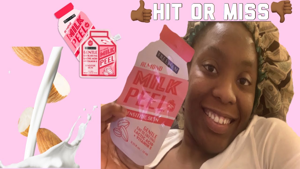 FREEMAN’S ALMOND MILK PEEL FACIAL MASK FOR SENSITIVE SKIN DEMO/REVIEW ...