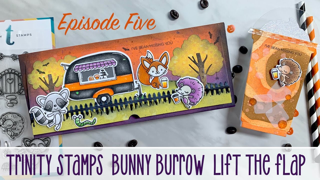 Trinity Stamps Slimline Stencils for a Bunny Burrow Halloween - YouTube