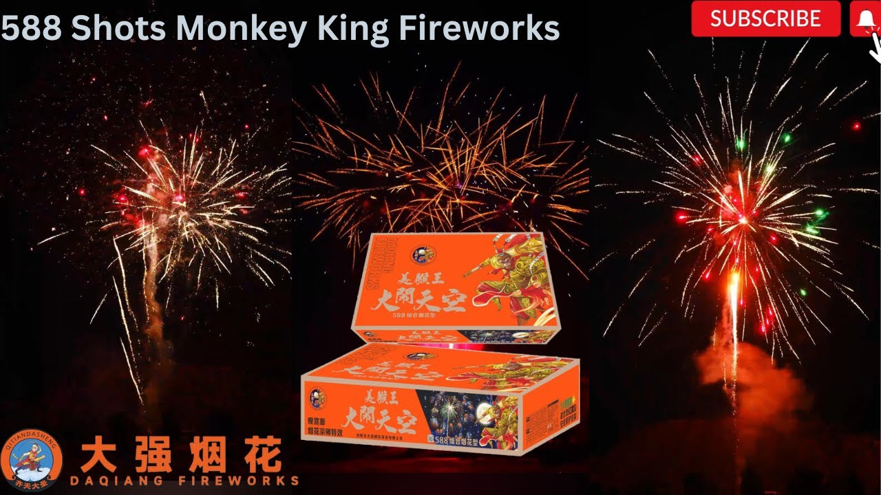 588 Shots Monkey King Fireworks Cake 2023 | 588发 大闹天空 - YouTube