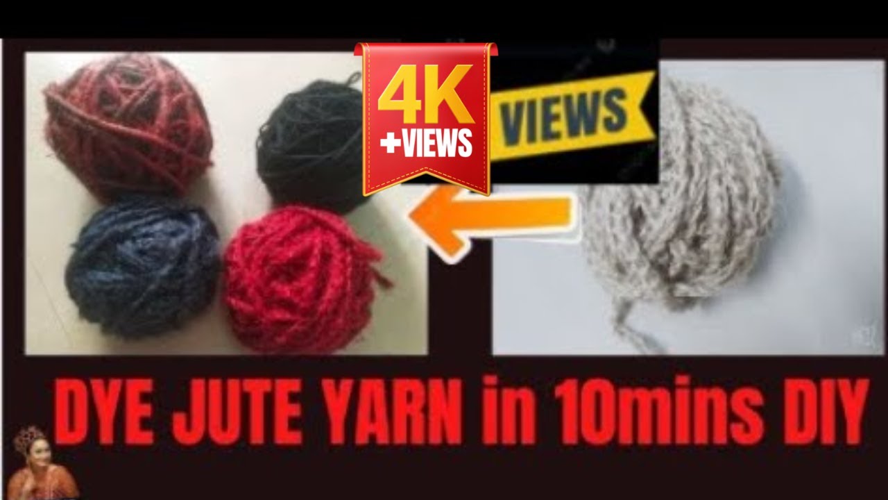 How to DYE Jute Rope | Easy Process To DYE At HOME- 100% Long Lasting ...