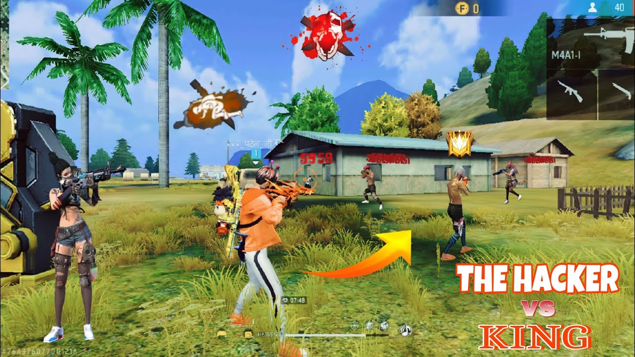 THE KING vs HACKER 35 Kills Insane 90% Headshot Rate ⚡️ Solo VS Squad ...