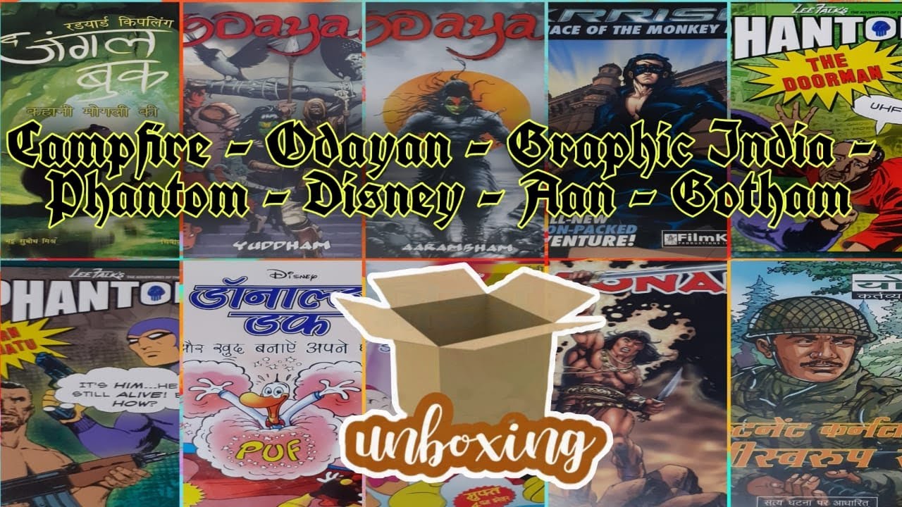 Mega Unboxing | Campfie Graphic Novel | Graphic India | Odayan ...