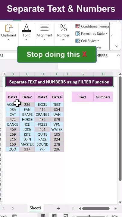 Don't Separate Text & Number in Excel‼️Instead Use Amazing Trick #exceltips #shorts #excel # ...