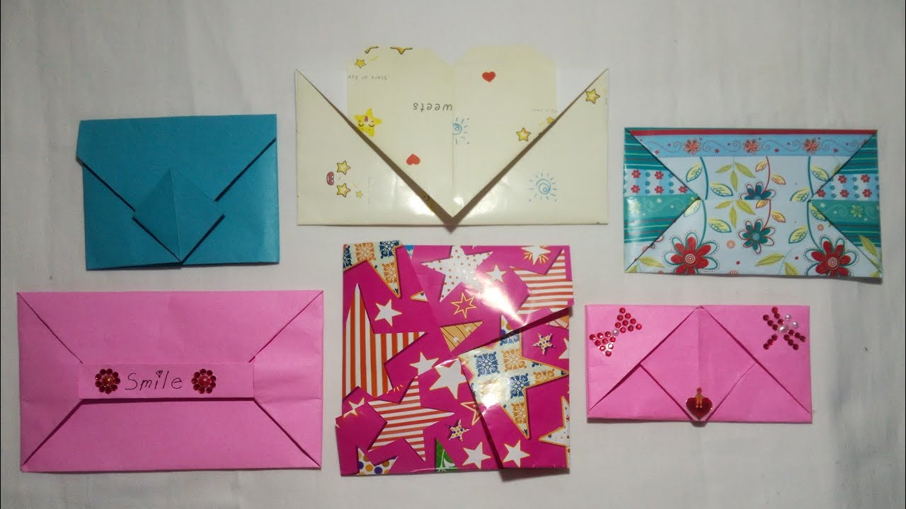 6 DIY Envelope Tutorial - YouTube