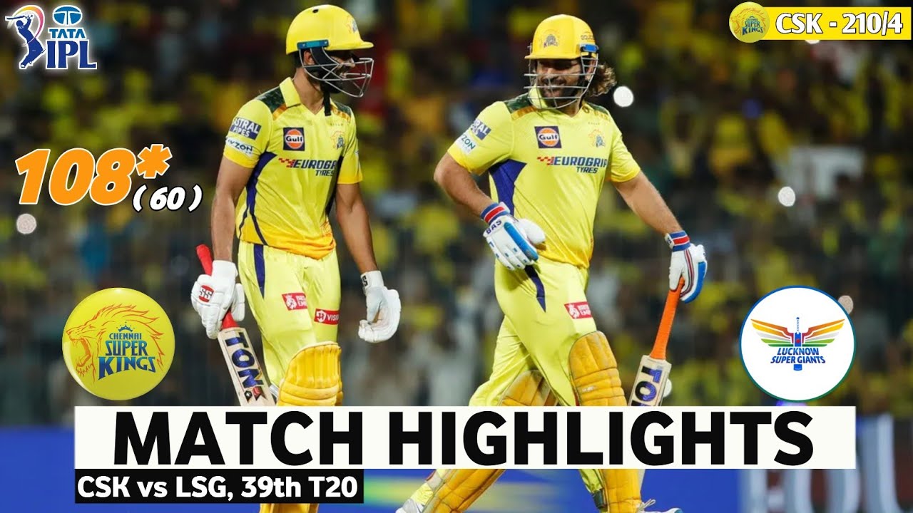 CSK vs LSG 39th Match IPL 2024 Highlights | IPL Highlights 2024 | CSK ...