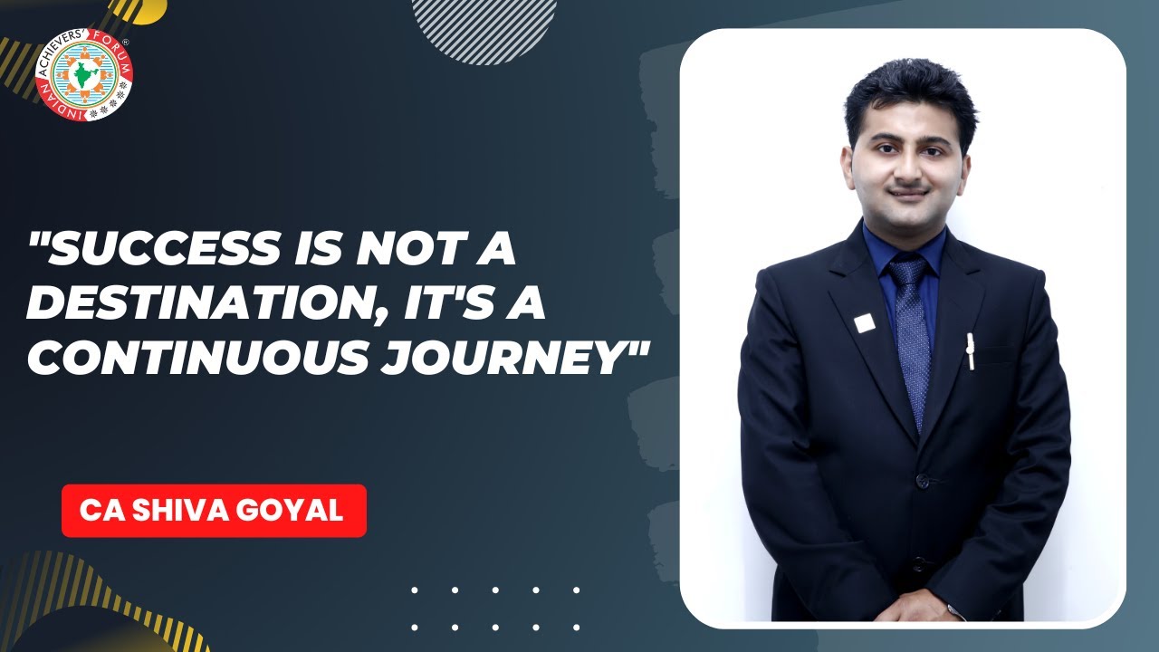 Interview of Indian Achiever's Award Winner | Mr. Shiva Goyal - YouTube