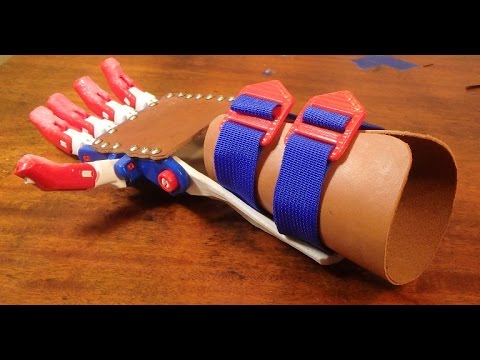Making a Leather Bracer for e-Nable Devices - YouTube
