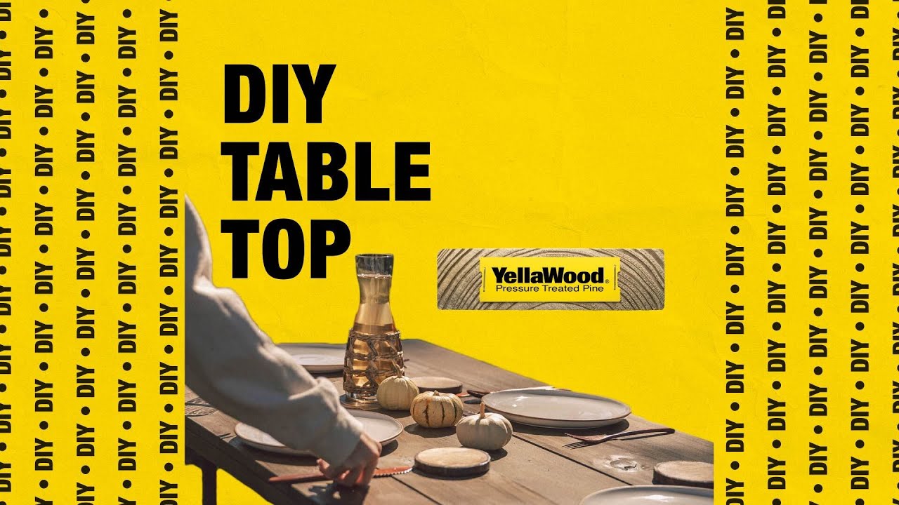 How To: DIY Wooden Tabletop - YouTube