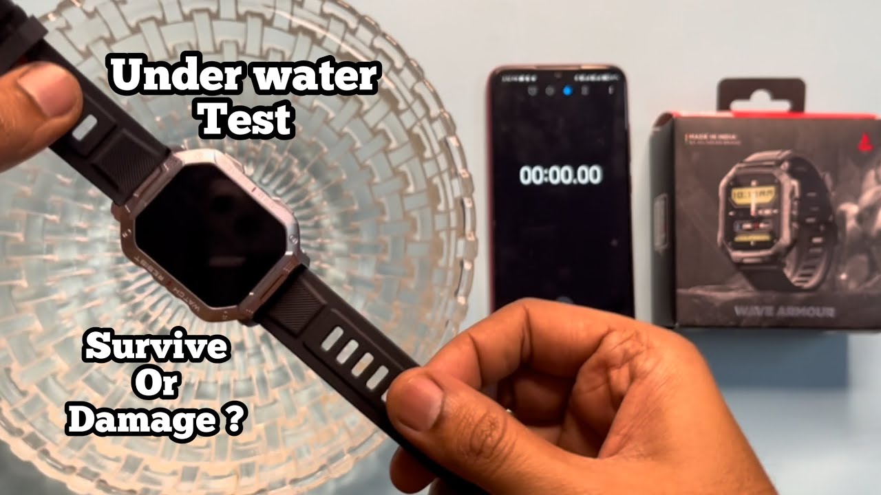 Boat Wave Armour smartwatch water Test | Boat Wave Force | IP68 water ...