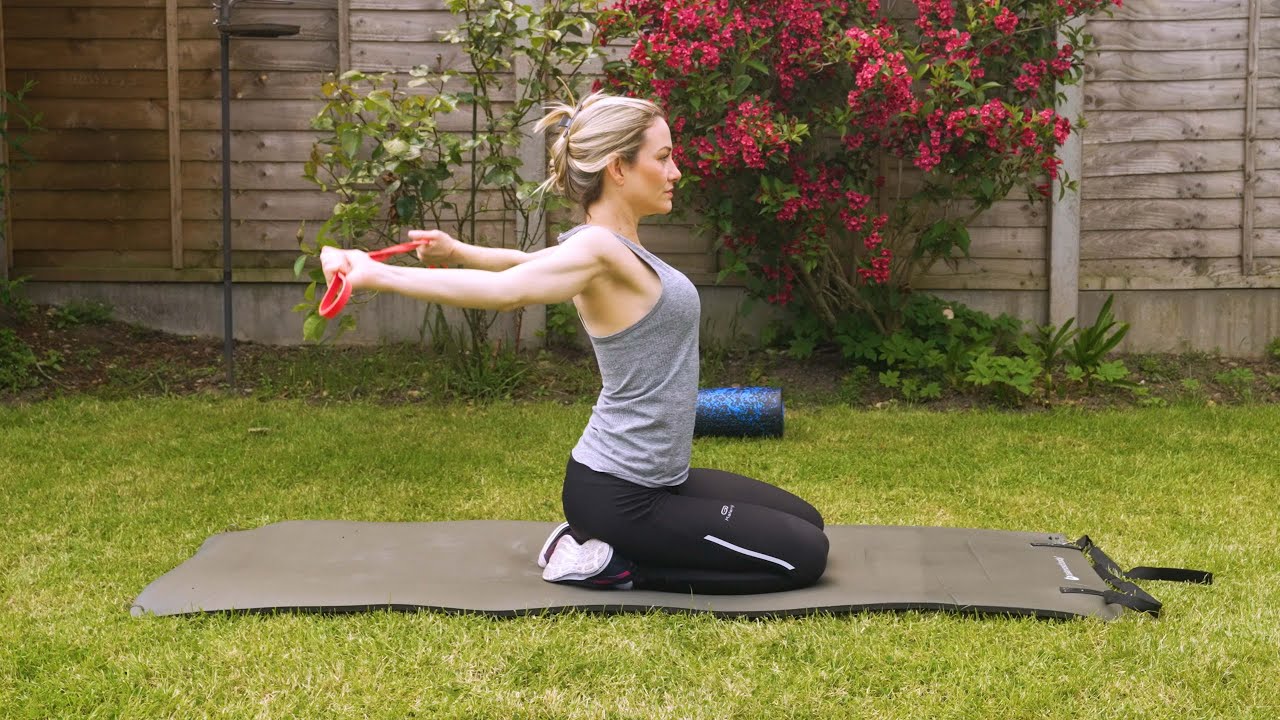 Upper Back Pain Shoulders Stretching - YouTube
