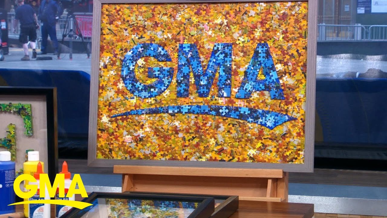 At-Home DIY: Creative next step with finished puzzles | GMA - YouTube