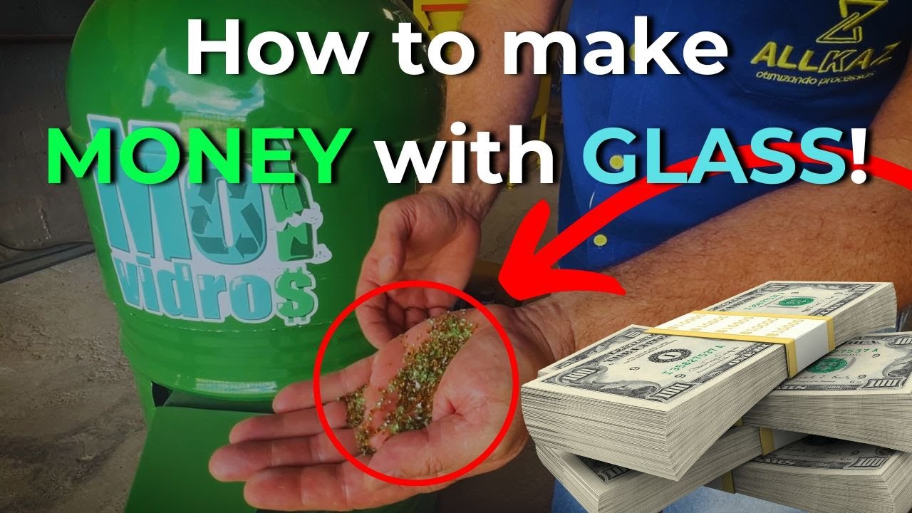 How to make cash with glass! #recycling - YouTube