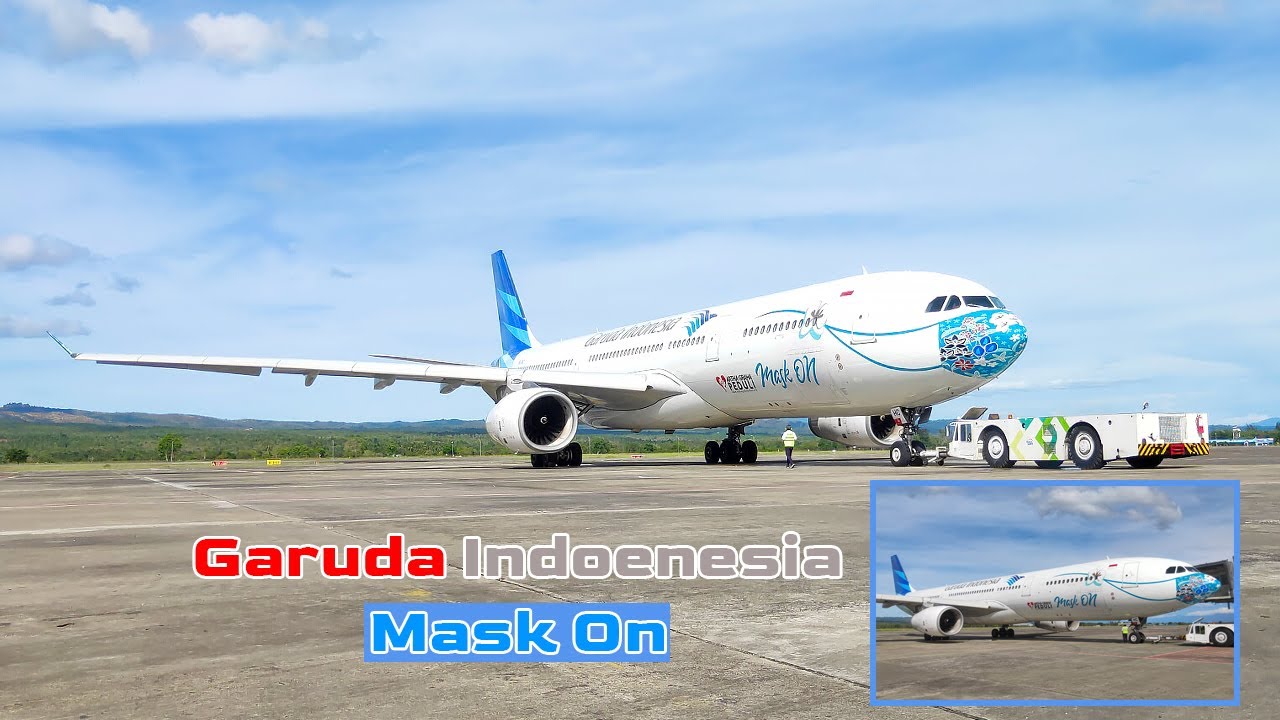 Pesawat Pakai Masker - Penampakan Pesawat Garuda Indonesia A330 PK-GHC ...