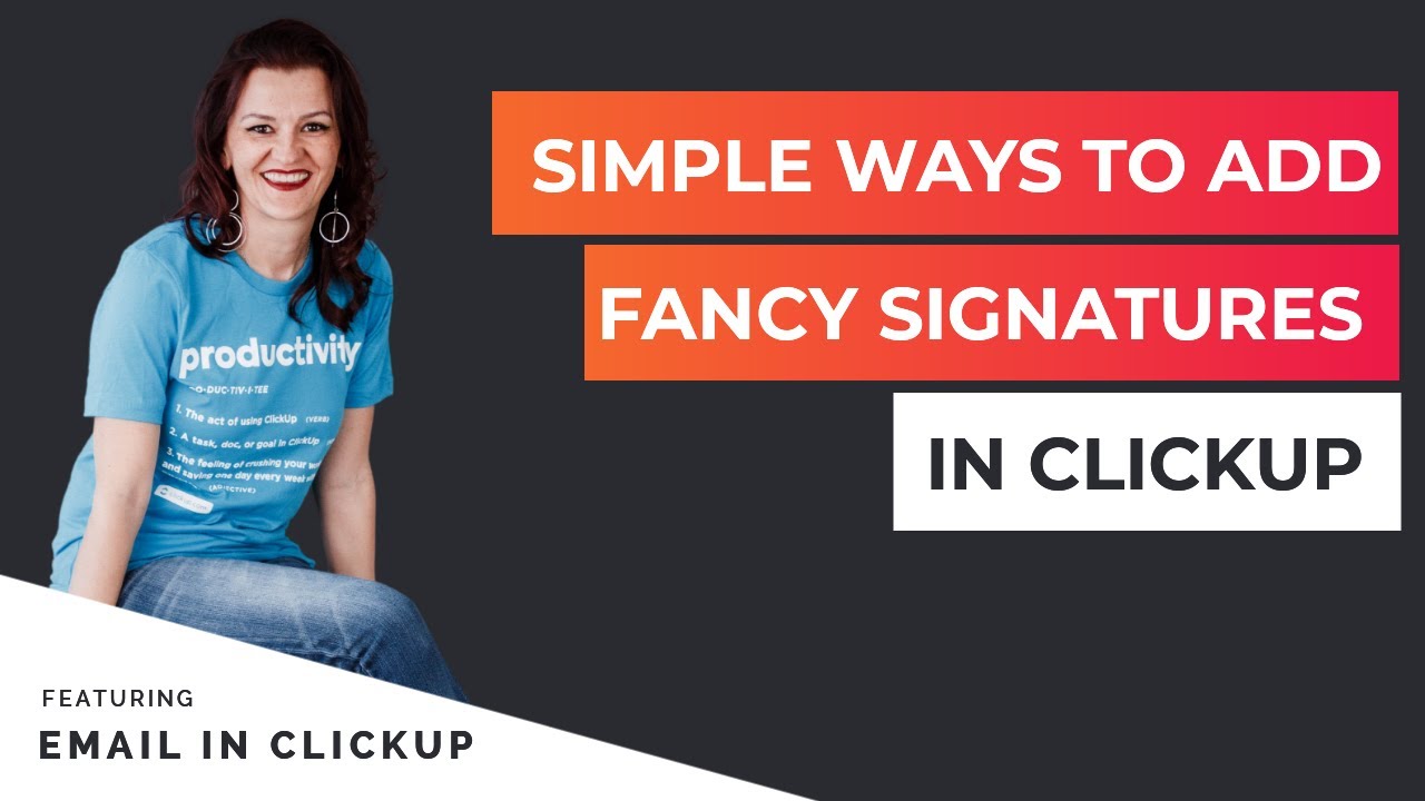 ClickUp HTML Email Signature Tutorial No Coding Required YouTube ClickUp HTML Email Signature Tutorial No Coding Required YouTube
