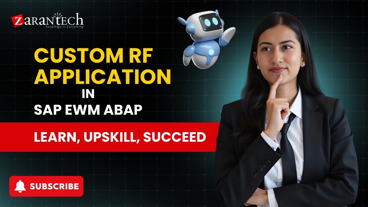Custom RF Application in SAP EWM ABAP | ZaranTech - YouTube