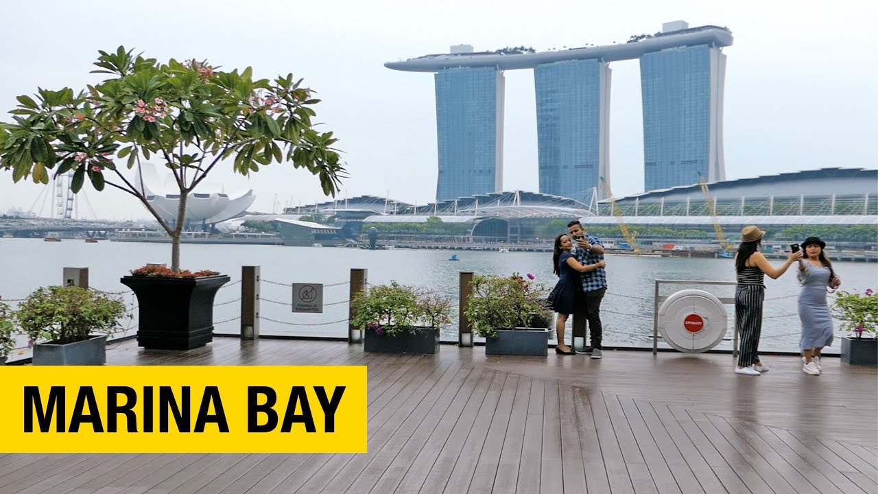 A Walk Along Singapores Marina Bay Bayfront Youtube