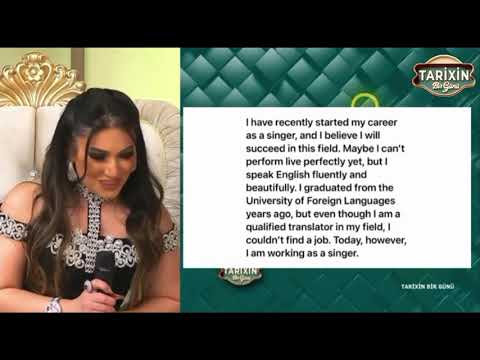 İngilis dili ixtisası üzrə məzun olan Ellada Məhərrəmova canlı efirdə çətin anlar yaşadı!