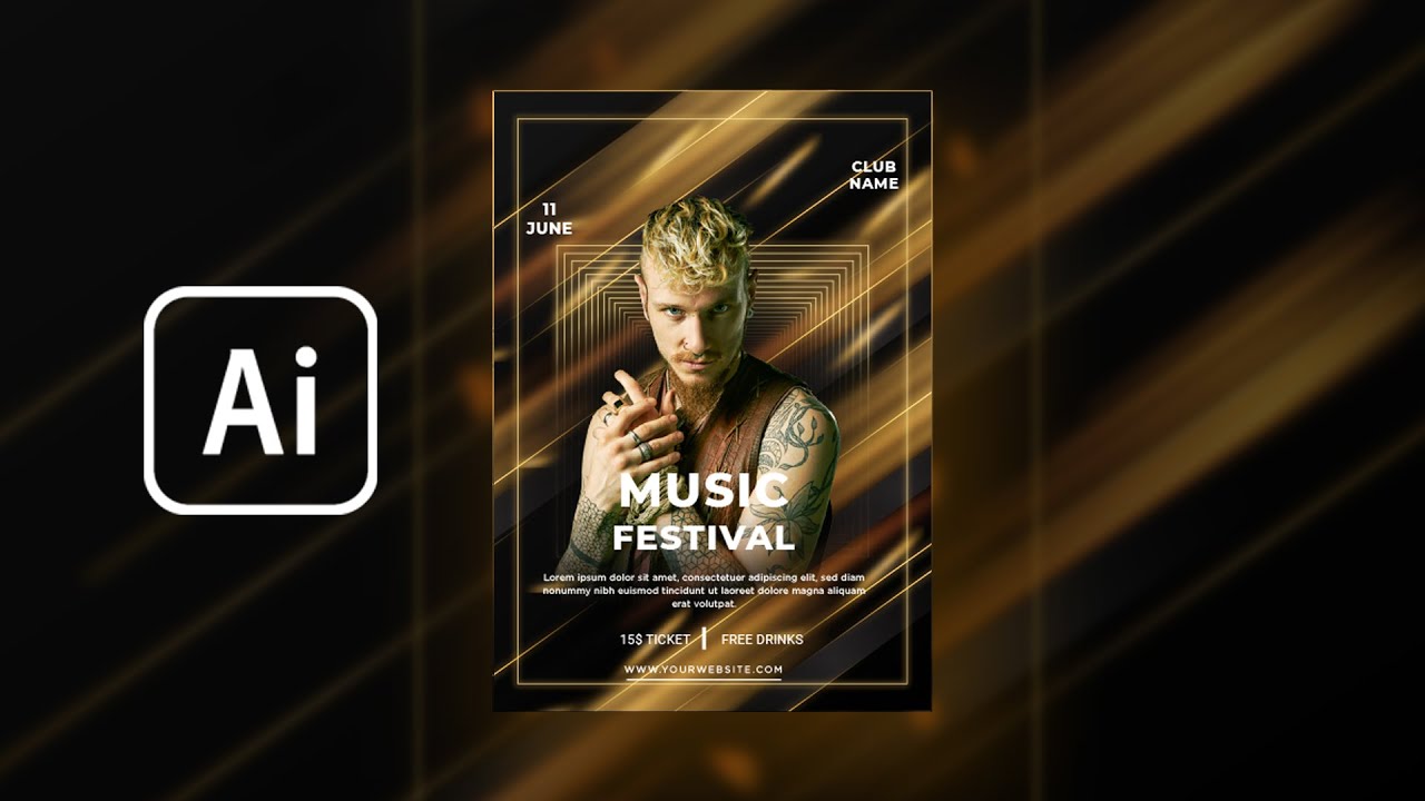 How To Make Music Festival Poster Template Adobe Illustrator Tutorial How To Make Music Festival Poster Template Adobe Illustrator Tutorial